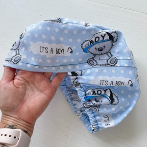 Scrub Cap Style#11 With Hair Pocket Sewing Pattern and Video ...