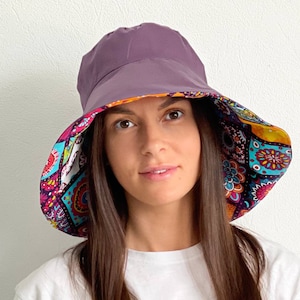 Reversible Wide Brim Sun Hat Sewing Pattern and Instructions ...