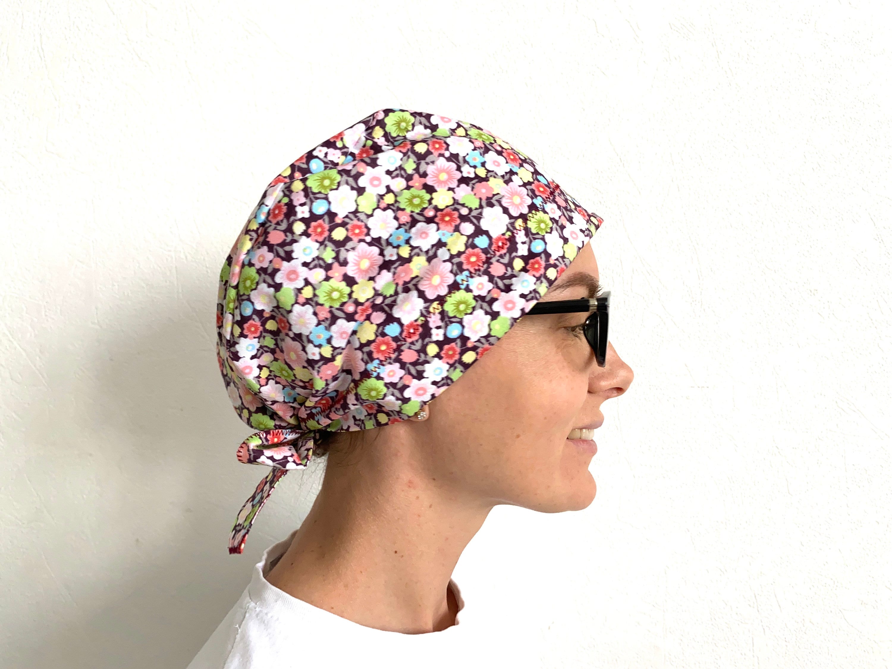 Scrub Cap Style#7 Sewing Pattern, Printable Scrub Hat Sewing Pattern ...