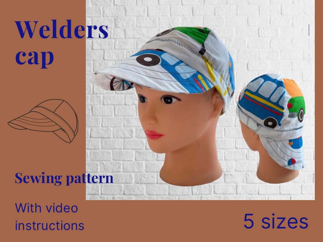 Welders Cap Sewing Pattern and Video Instructions - Etsy