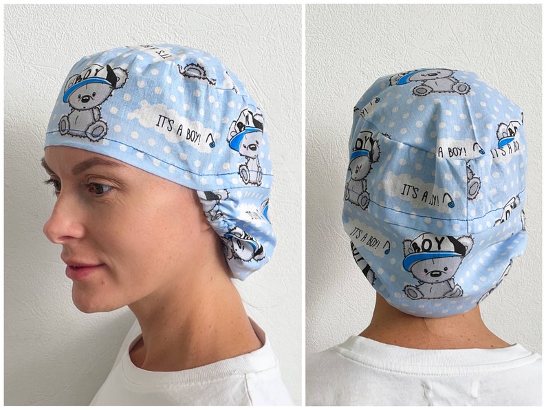 Scrub Cap Style#11 With Hair Pocket Sewing Pattern and Video ...