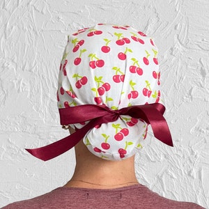 Euro Style Ponytail Scrub Cap Sewing Pattern and Video Instructions ...