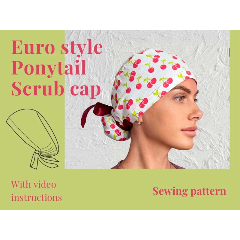 Scrub Caps Pattern Women - Etsy