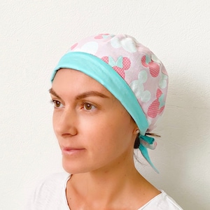 Reversible Scrub Cap Sewing Pattern Style#9 Doubleside, Printable Scrub ...