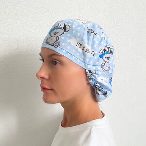 Scrub Cap Style#11 With Hair Pocket Sewing Pattern and Video ...