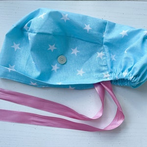 Scrub Cap Style#4 With Reduced Ponytail Sewing Pattern With Written ...