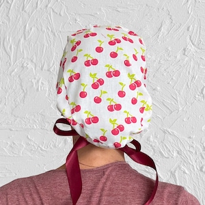 Euro Style Ponytail Scrub Cap Sewing Pattern and Video Instructions ...