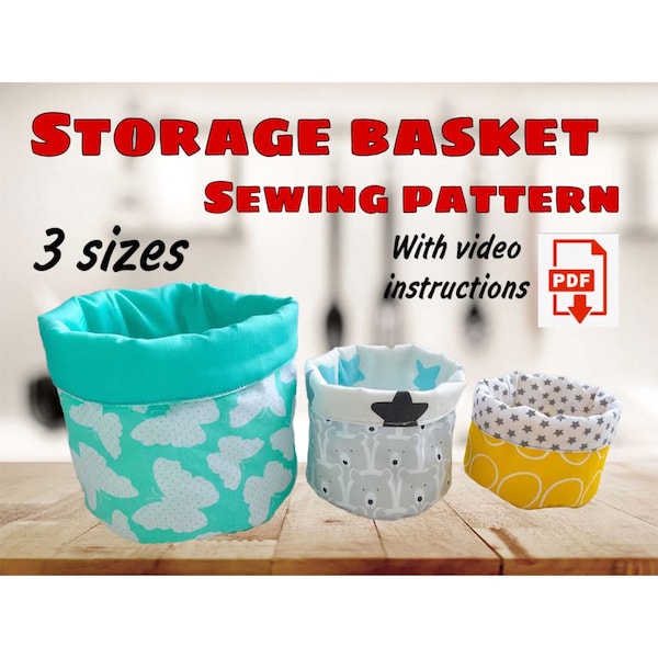 Storage Pod Sewing Pattern - Etsy