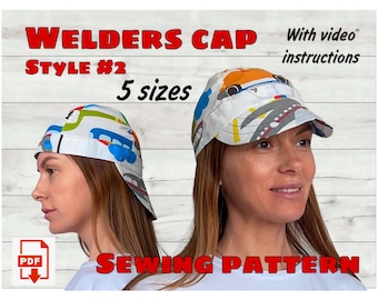 6-panel Welders Cap Sewing Pattern and Video Instructions - Etsy