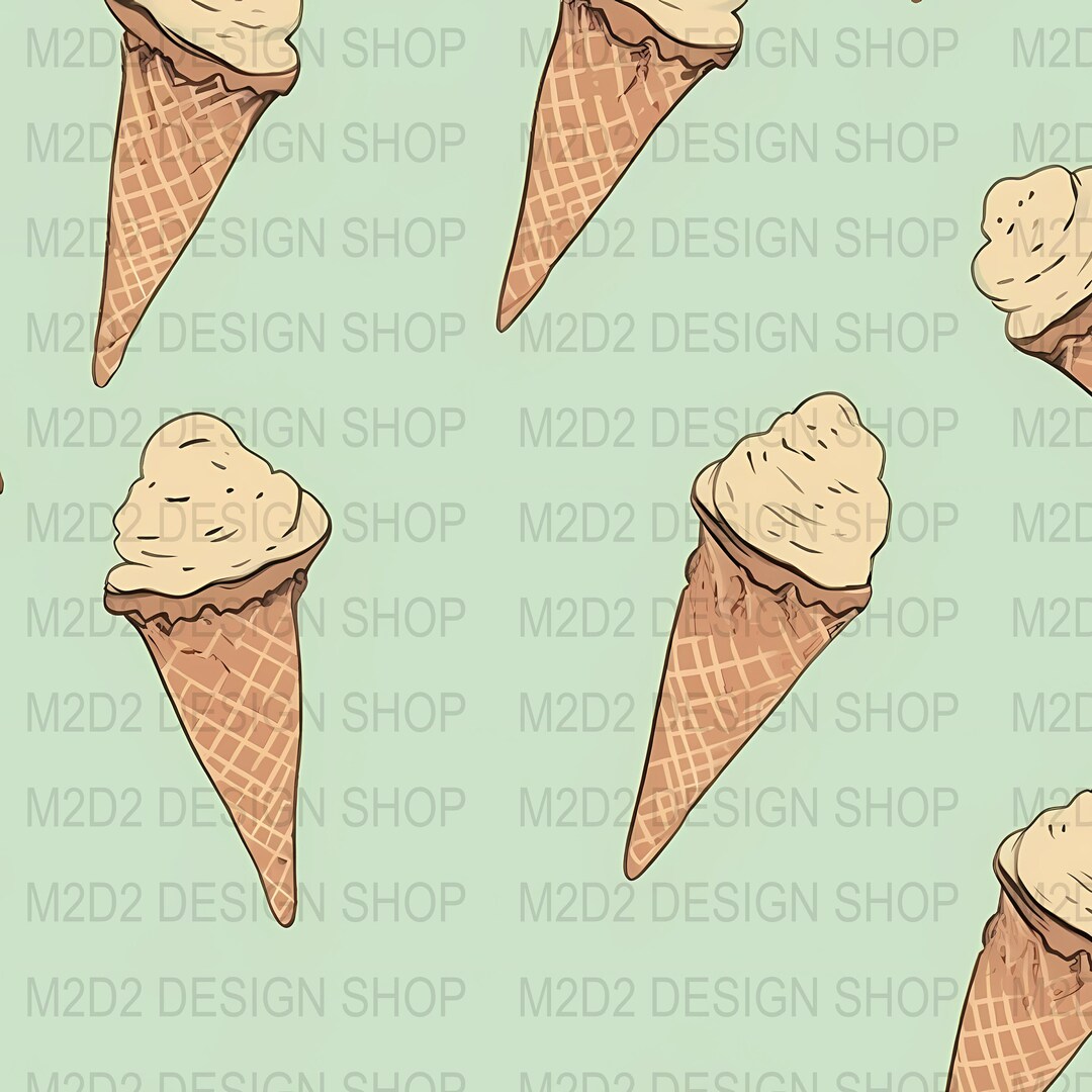 RETRO ICE CREAM, Retro Sweets Seamless Repeat Pattern, Backgrounds ...