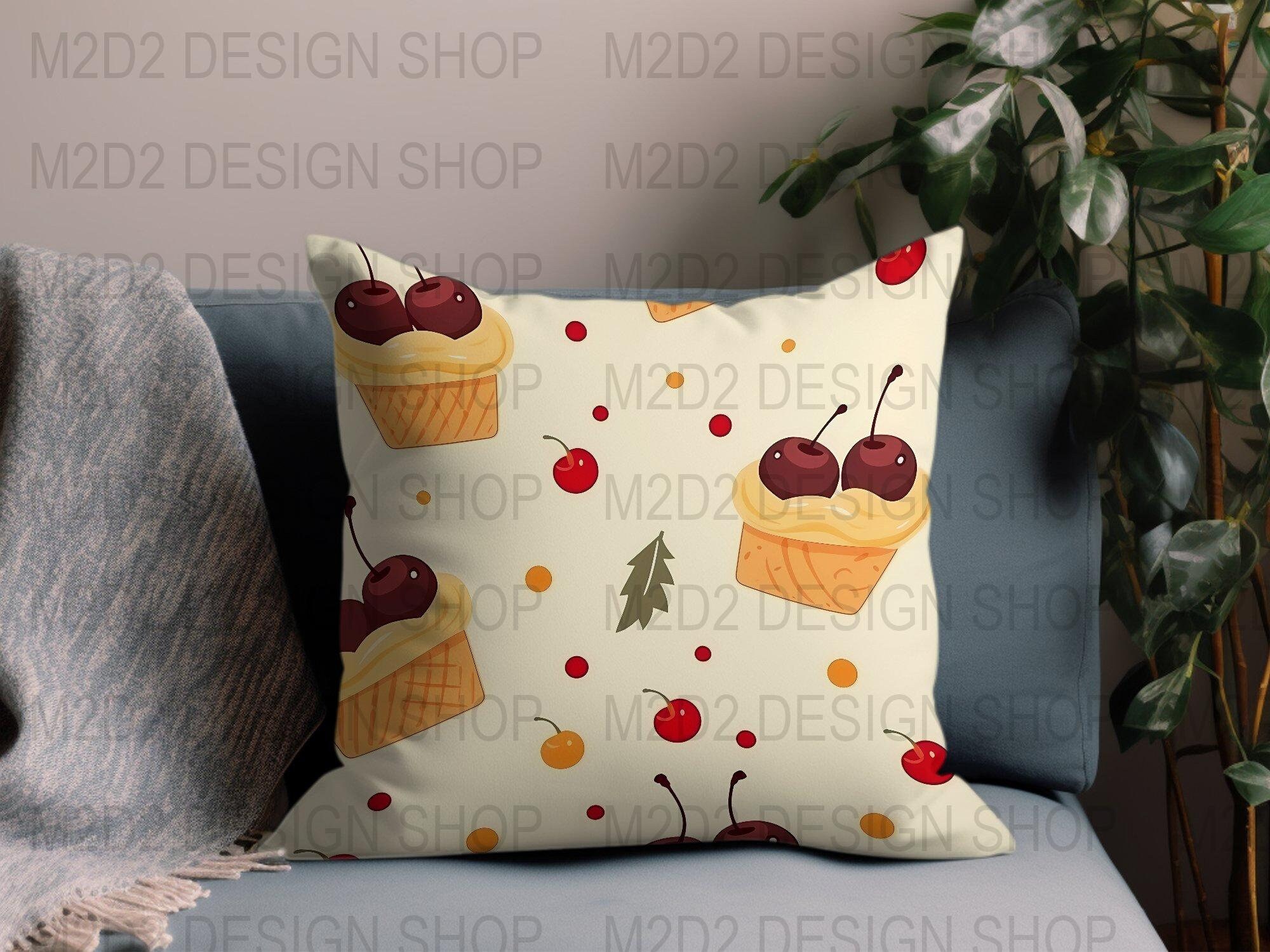 RETRO CUPCAKES, Retro Sweets Seamless Repeat Pattern, Backgrounds ...