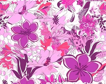 Spring Flowers Seamless Pattern Repeating File for Sublimation ...