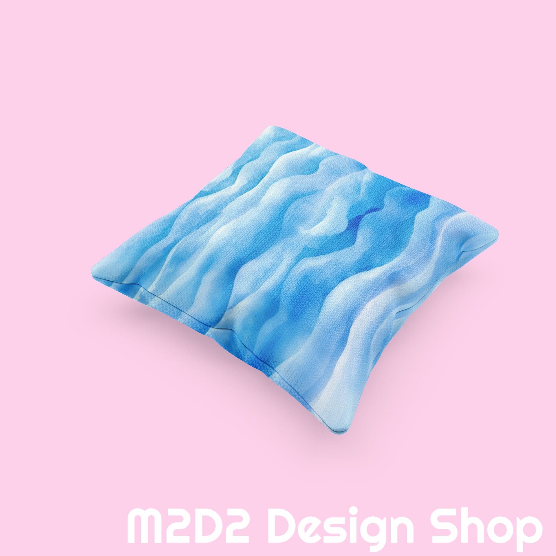 Watercolor Ocean Waves Print Seamless Pattern Repeating File for Fabric ...