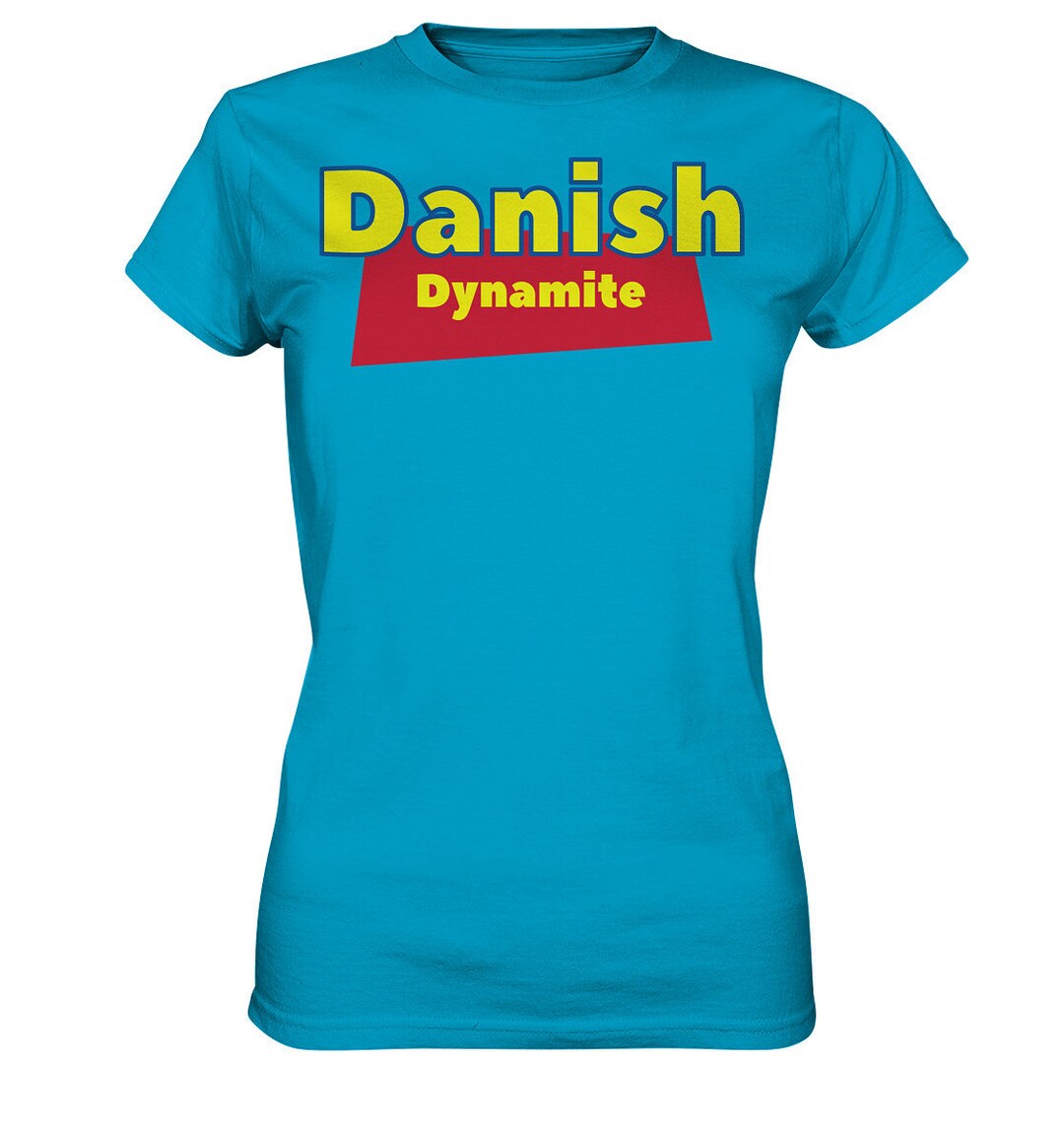 Danish Dynamite Lettering. Ladies Premium Shirt - Etsy