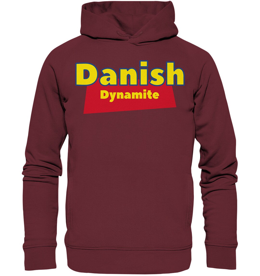 Danish Dynamite Lettering. Organic Fashion Hoodie - Etsy