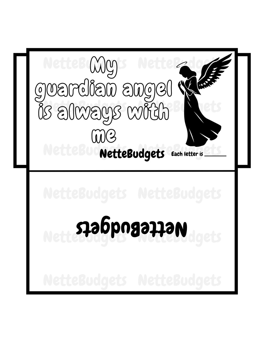 Guardian Angel Savings Challenge Envelope - Etsy