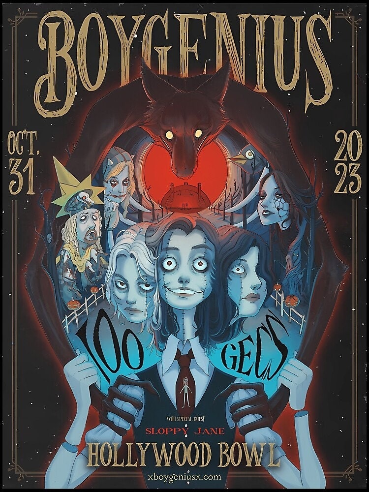 Boy/genius Live at Hollywood Bowl , Halloween Oct 31 2023 Poster, Home ...