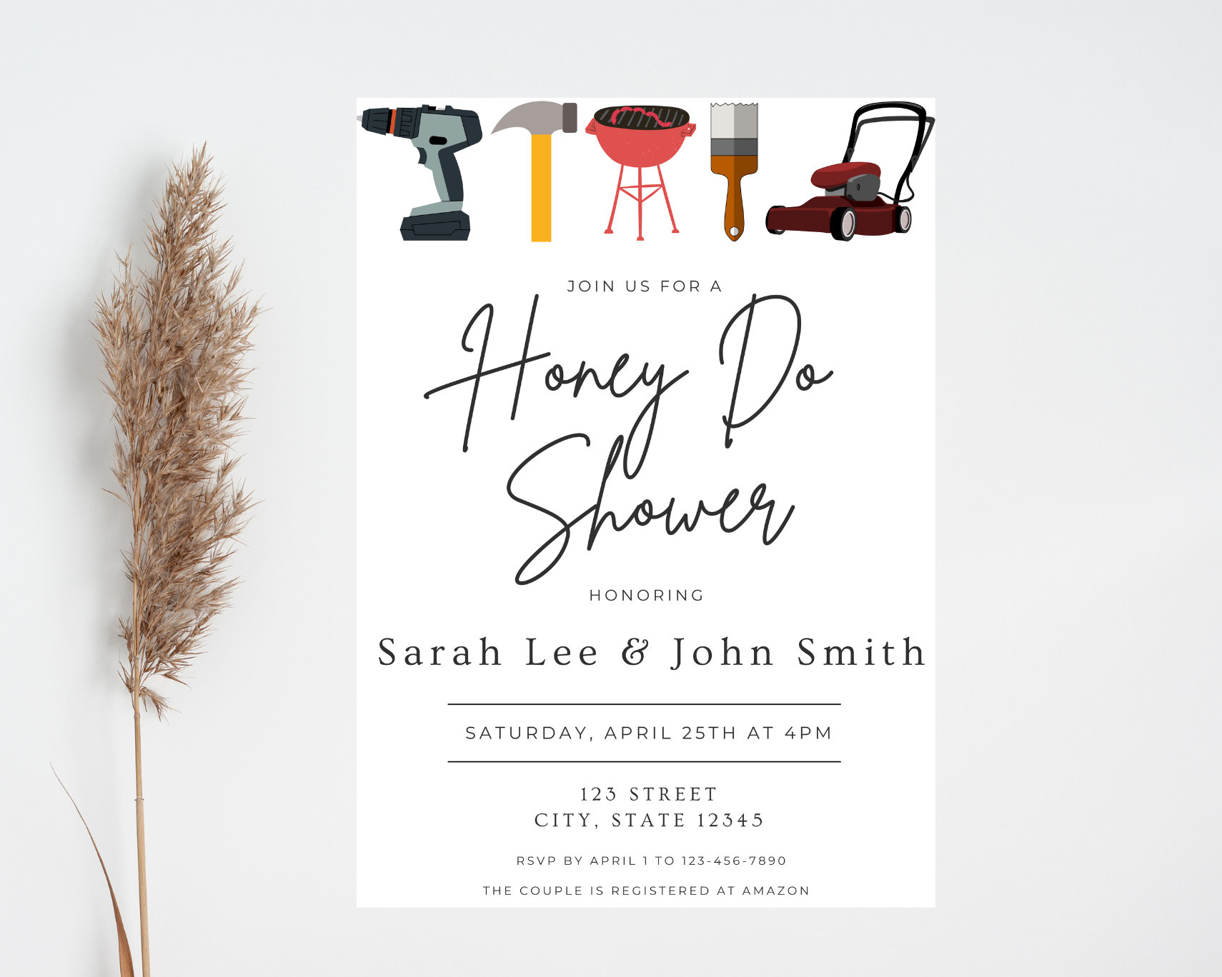 Honey Do Shower Invitation - Couples Wedding Shower - Etsy