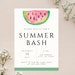 Summer Bash Invitation - Summer Party - Etsy