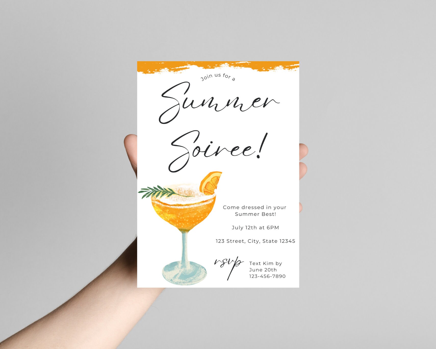 Summer Soiree Party Invitation - Etsy