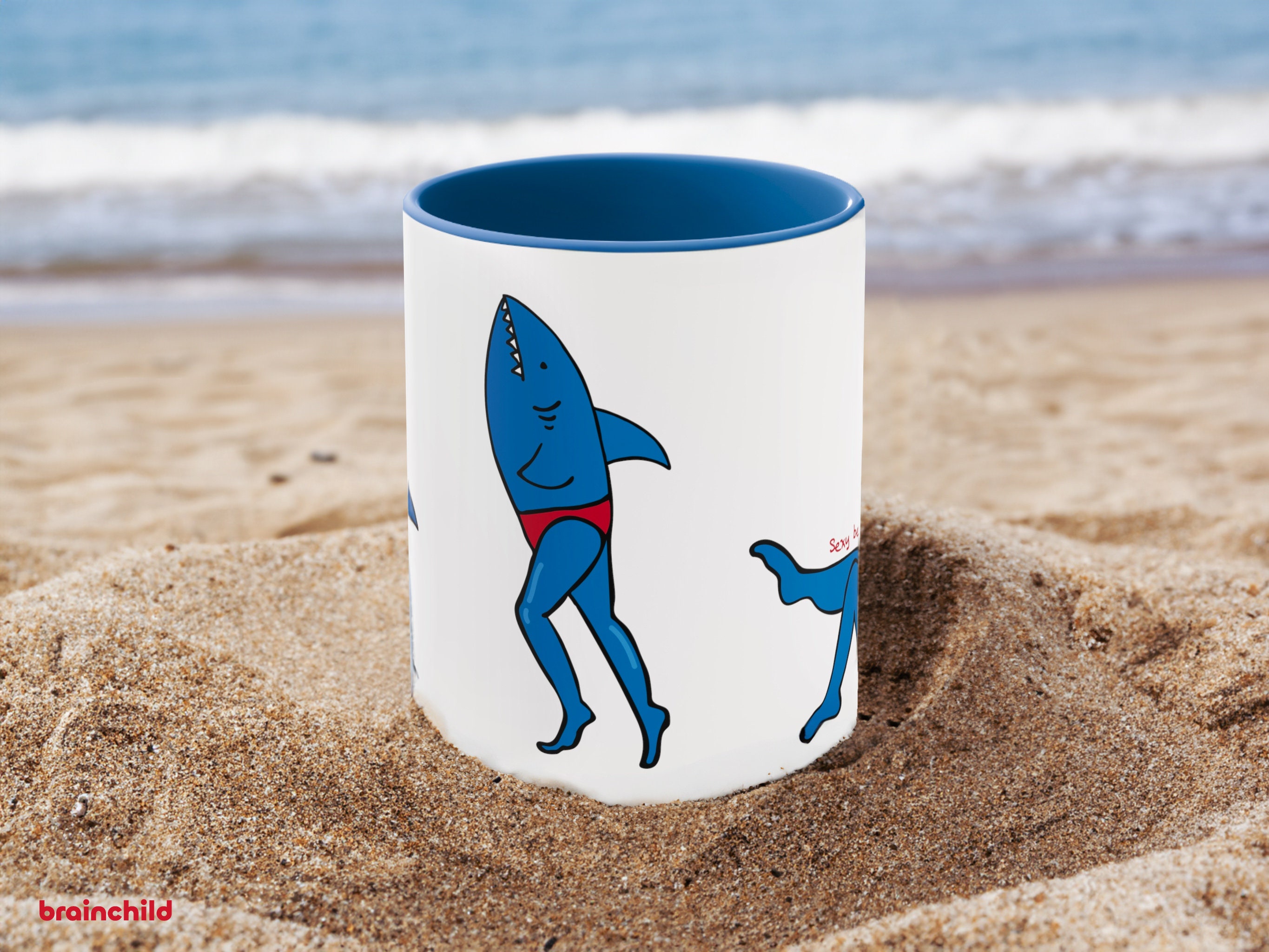 Funny Shark Mug | Quirky Coffee Mug | Funny Fish Mug | Unique Shark ...