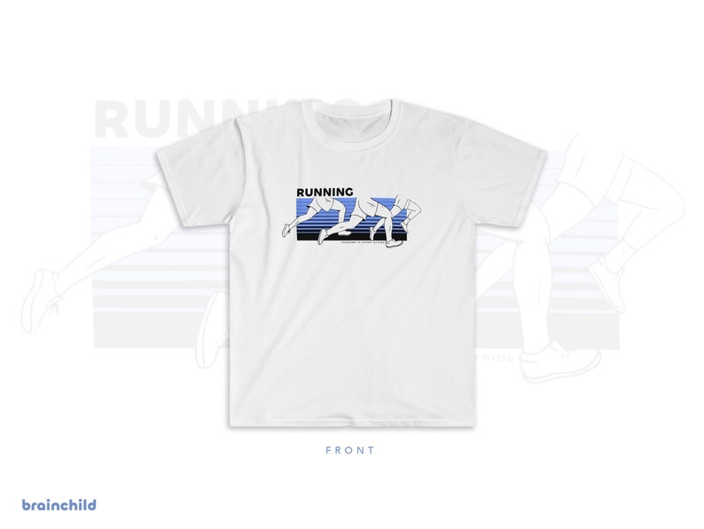 Running T-shirt | Vintage Retro Style Sports Shirt | Retro Gym Shirt ...