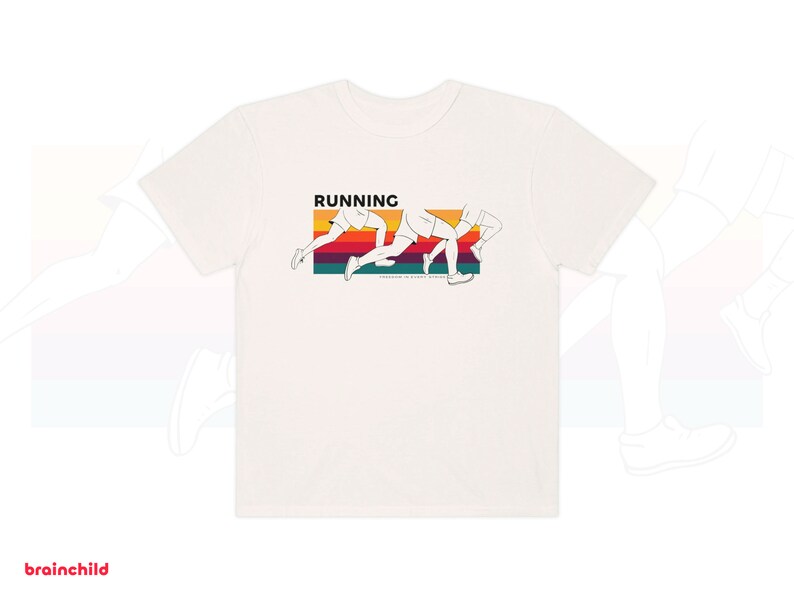 Running T-shirt | Vintage Retro Style Sports Shirt | Original Design ...
