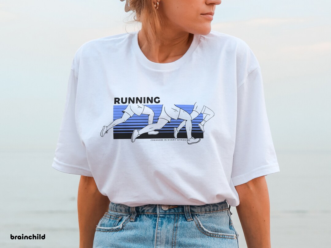 Running T-shirt | Vintage Retro Style Sports Shirt | Retro Gym Shirt ...