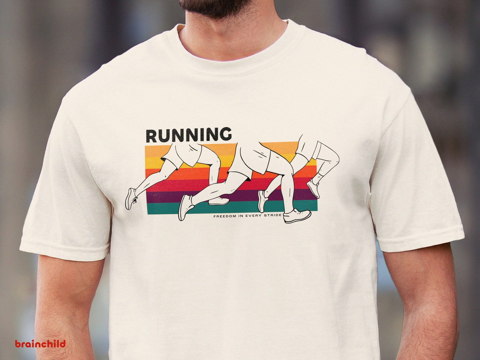 Running T-shirt | Vintage Retro Style Sports Shirt | Original Design ...