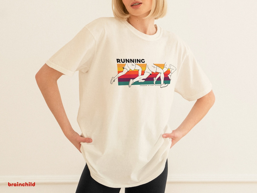 Running T-shirt | Vintage Retro Style Sports Shirt | Original Design ...