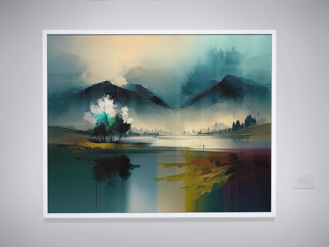 Abstract Landscape Art, Digital Download, Home Decor, Printable Art ...