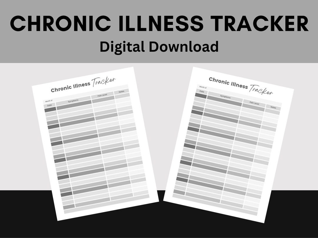 Chronic Illness Tracker, Chronic Illness Symptom Tracker, Chronic ...