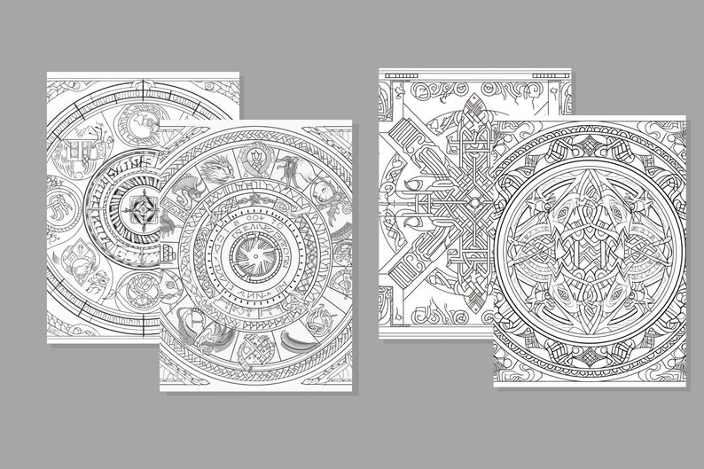 Nordic Runes and Designs Coloring Pages Coloring Pages Coloring Book ...