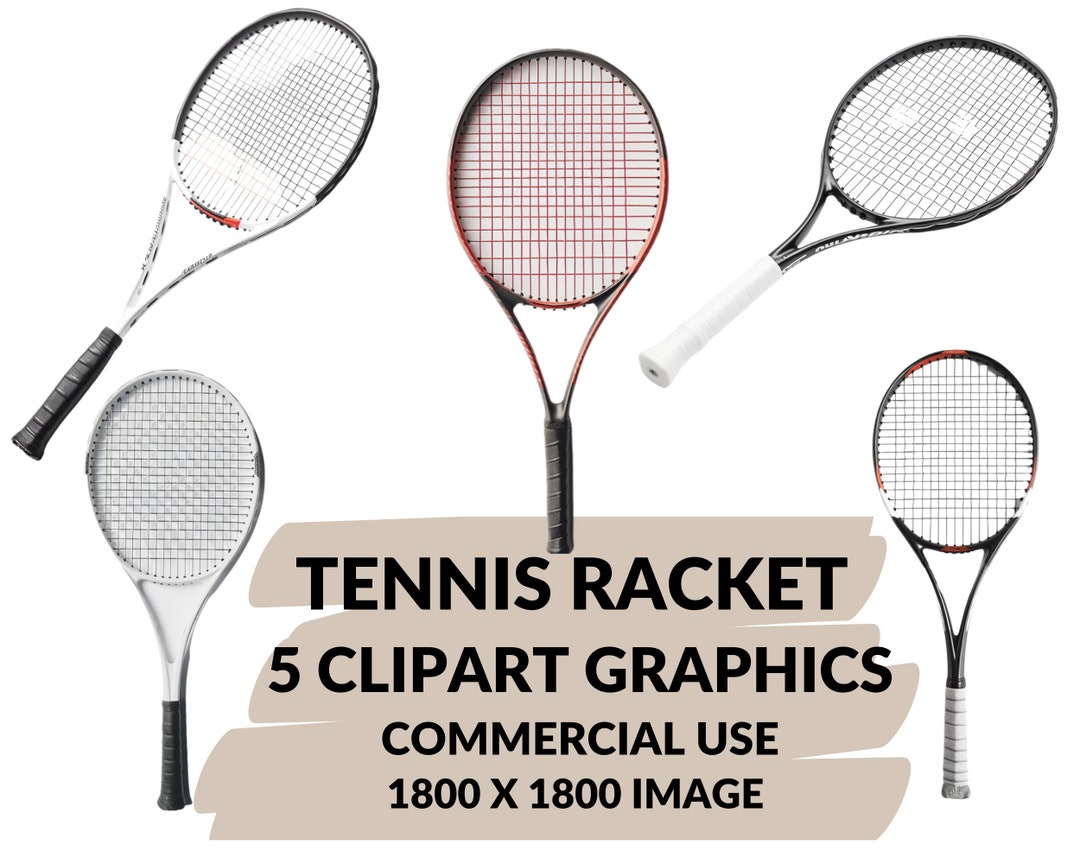 Tennis Racket Clipart Tennis Racket PNG Files Instant - Etsy UK