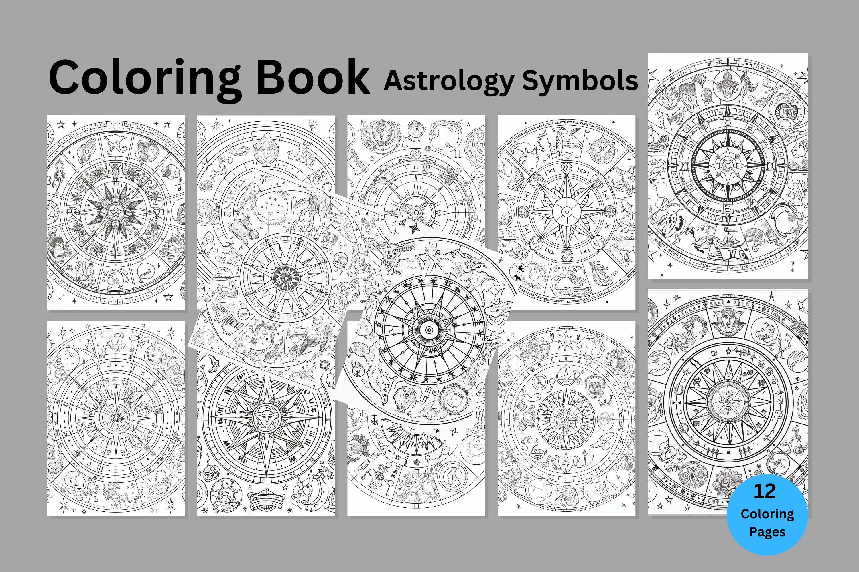 Astrology Symbols Coloring Pages Coloring Pages Coloring Book Printable ...