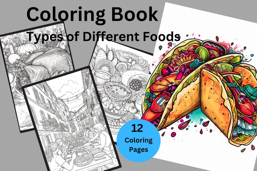 Different Types of Food Coloring Pages Coloring Pages Coloring Book ...