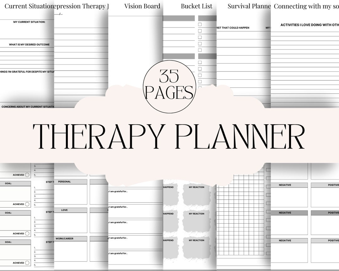Therapy Planner, Psychology, Resources, Planner, Therapy, Therapy ...