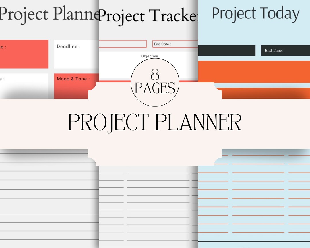 Project Printable, Planner Manager, Project Schedule, Template, Planner ...