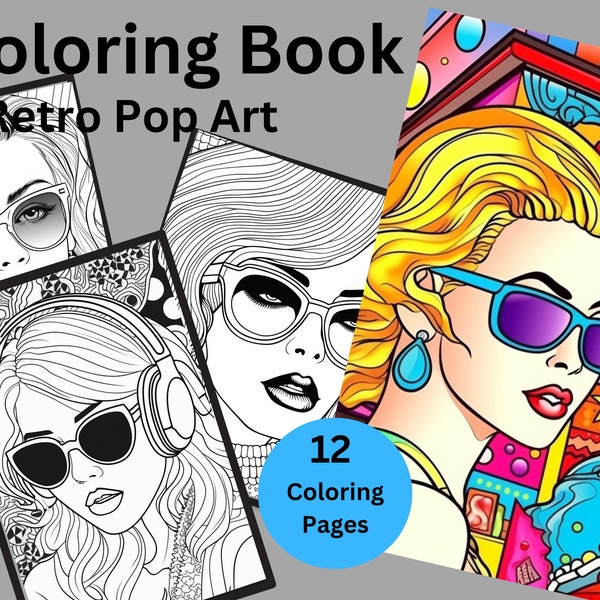 Pop Art Coloring - Etsy