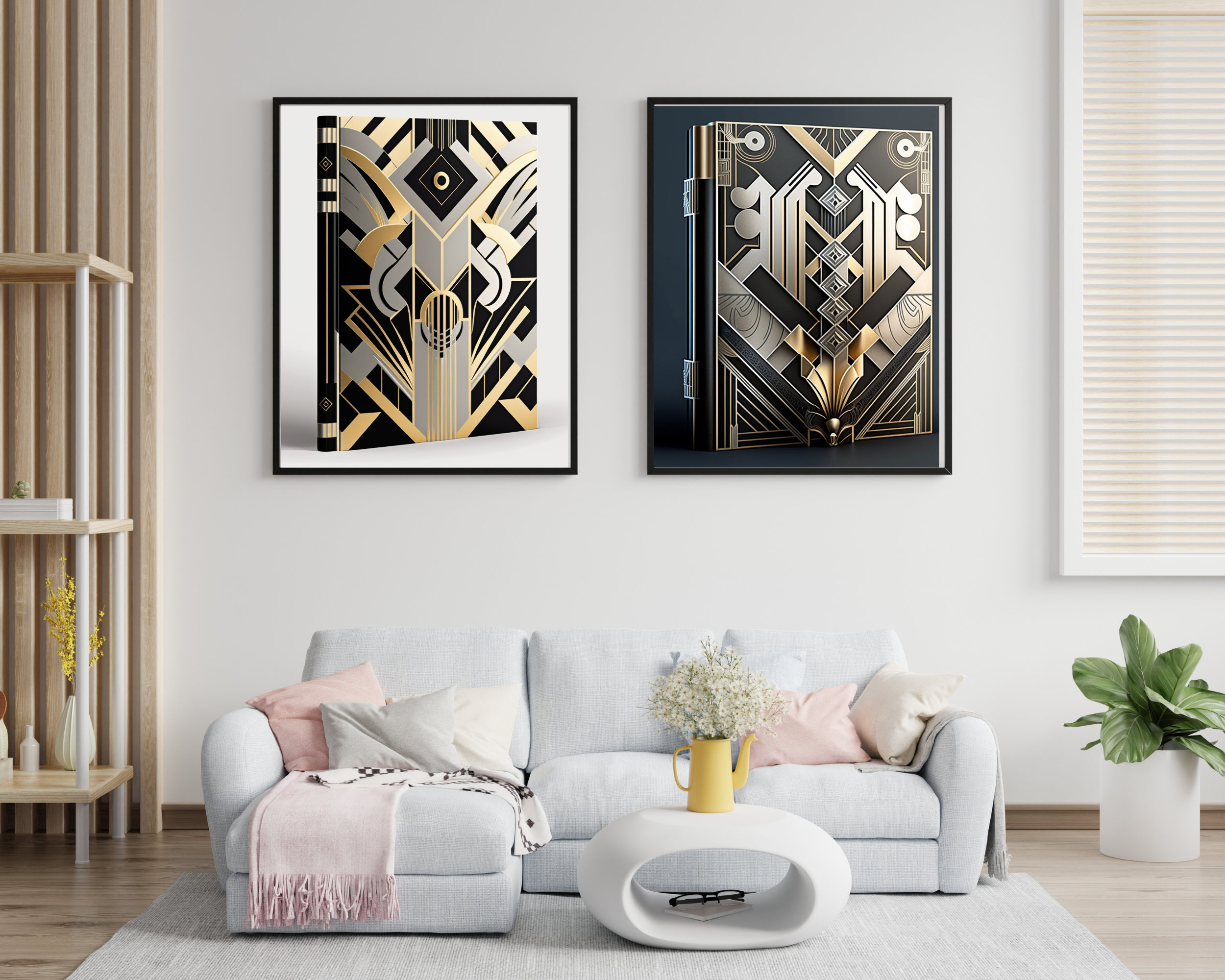 Art Deco Book Cover Wall Art Art Deco Digital Print Home Decor Digital ...