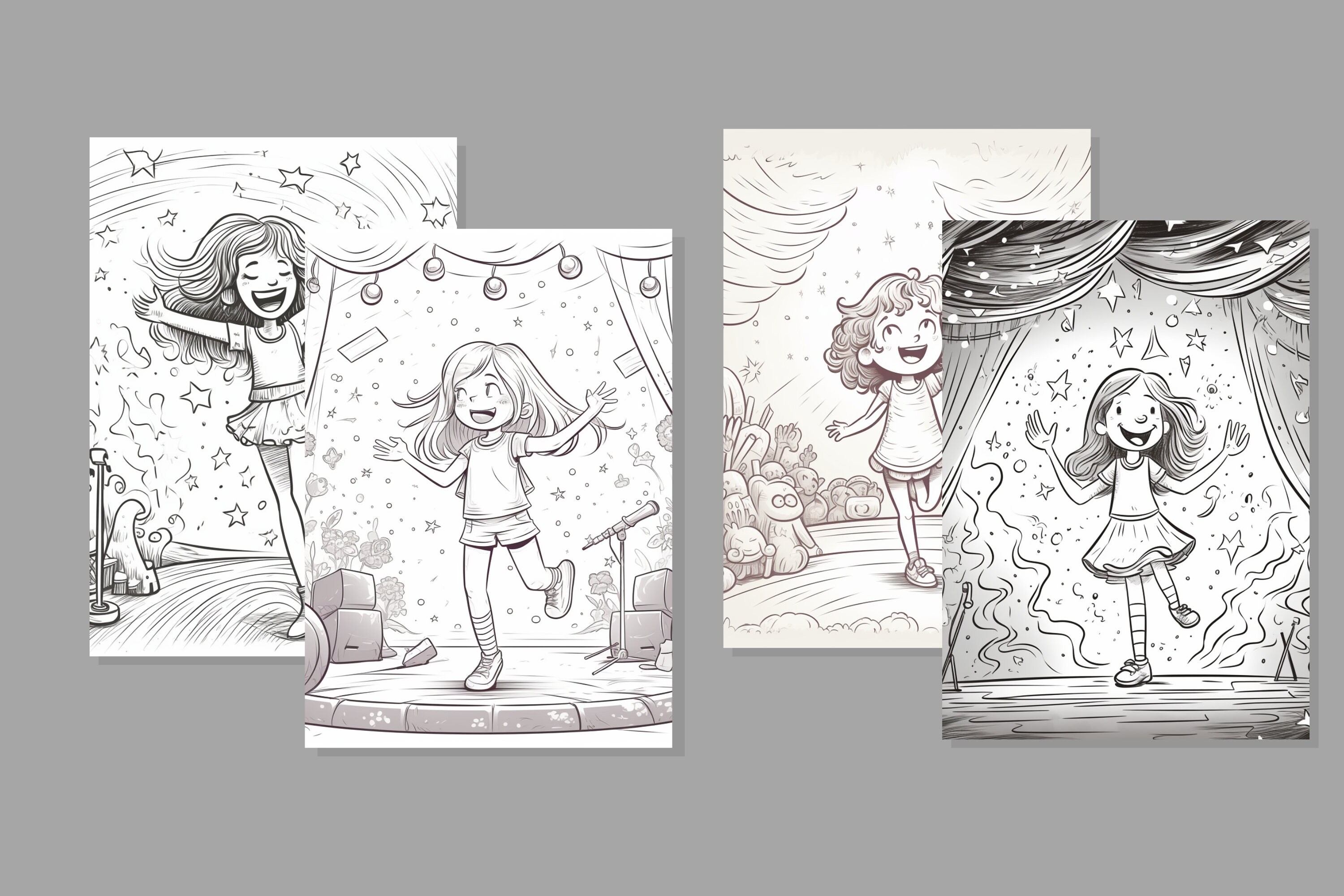 Dancing on Stage Coloring Pages Coloring Pages Coloring Book Printable ...