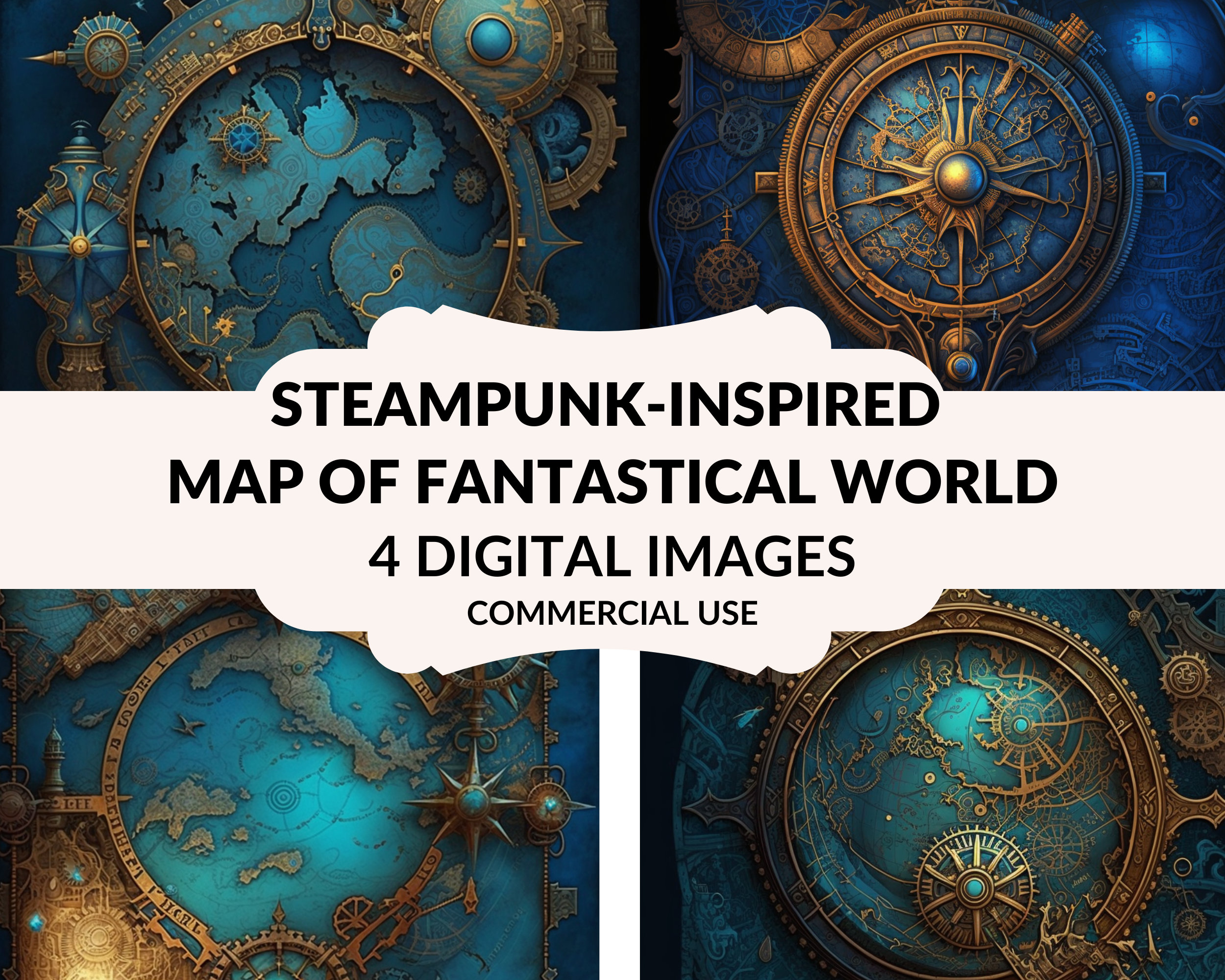 Steampunk World Map