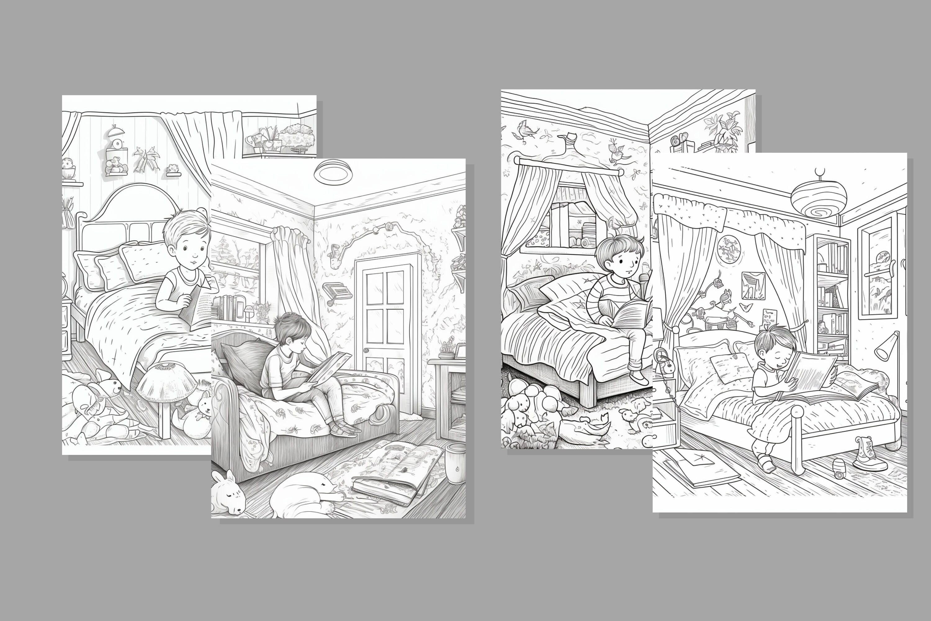 Boy Reading Coloring Pages Coloring Pages Coloring Book Printable ...