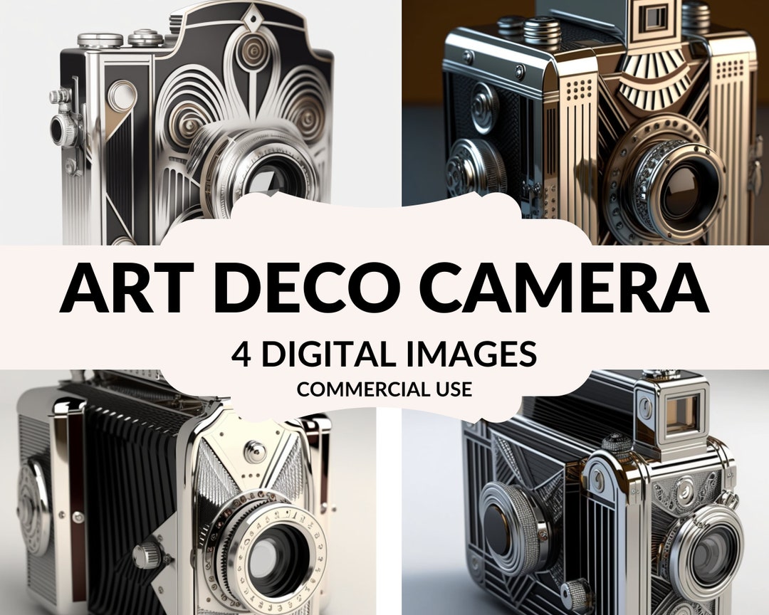 Art Deco Camera Wall Art Art Deco Digital Print Home Decor Digital ...