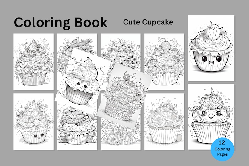 Cute Cupcake Coloring Pages Coloring Pages Coloring Book Printable ...