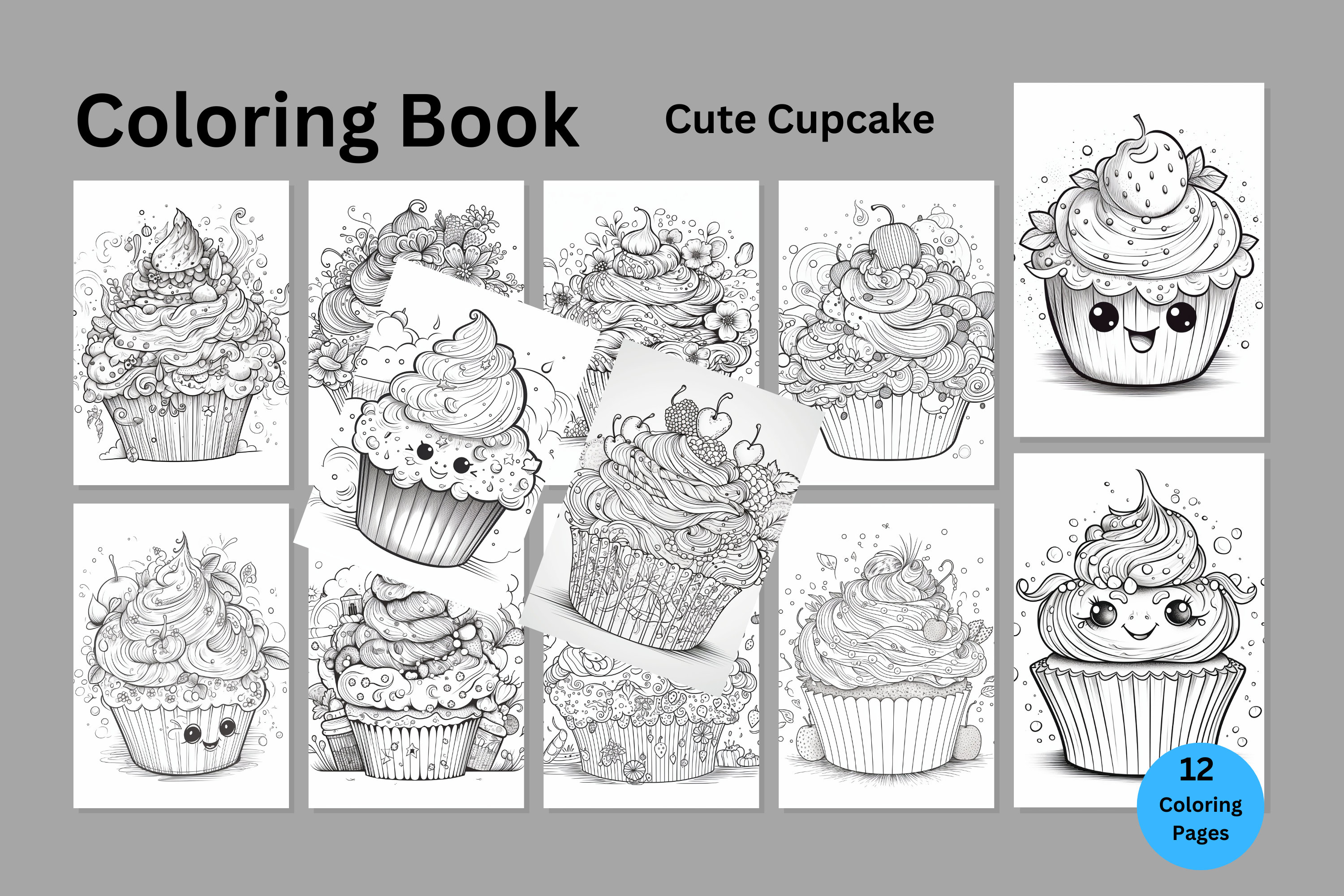 Cute Cupcake Coloring Pages Coloring Pages Coloring Book Printable ...