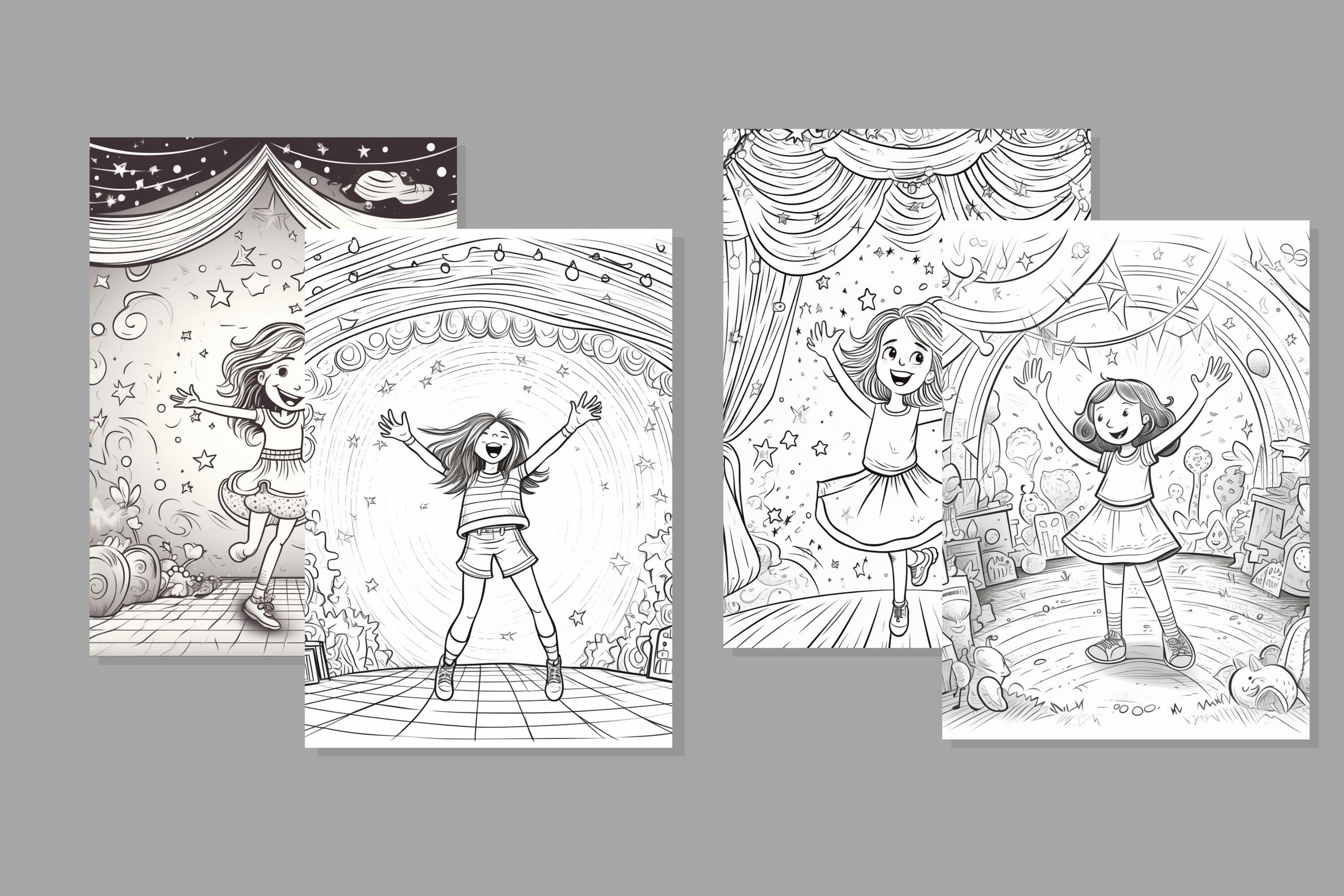 Dancing on Stage Coloring Pages Coloring Pages Coloring Book Printable ...