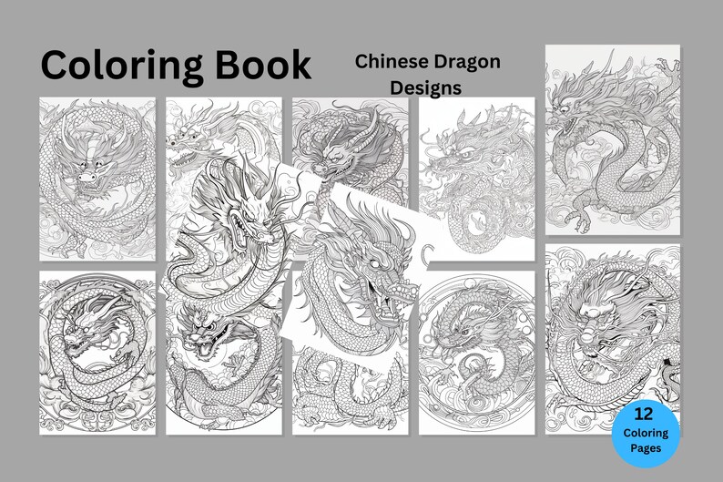 Chinese Dragon Designs Coloring Pages Coloring Pages Coloring Book ...