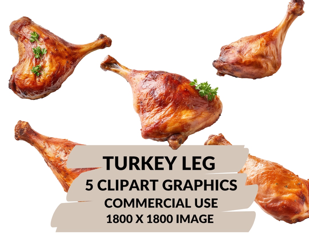 Turkey Leg Clipart Turkey Leg PNG Files Instant Download - Etsy