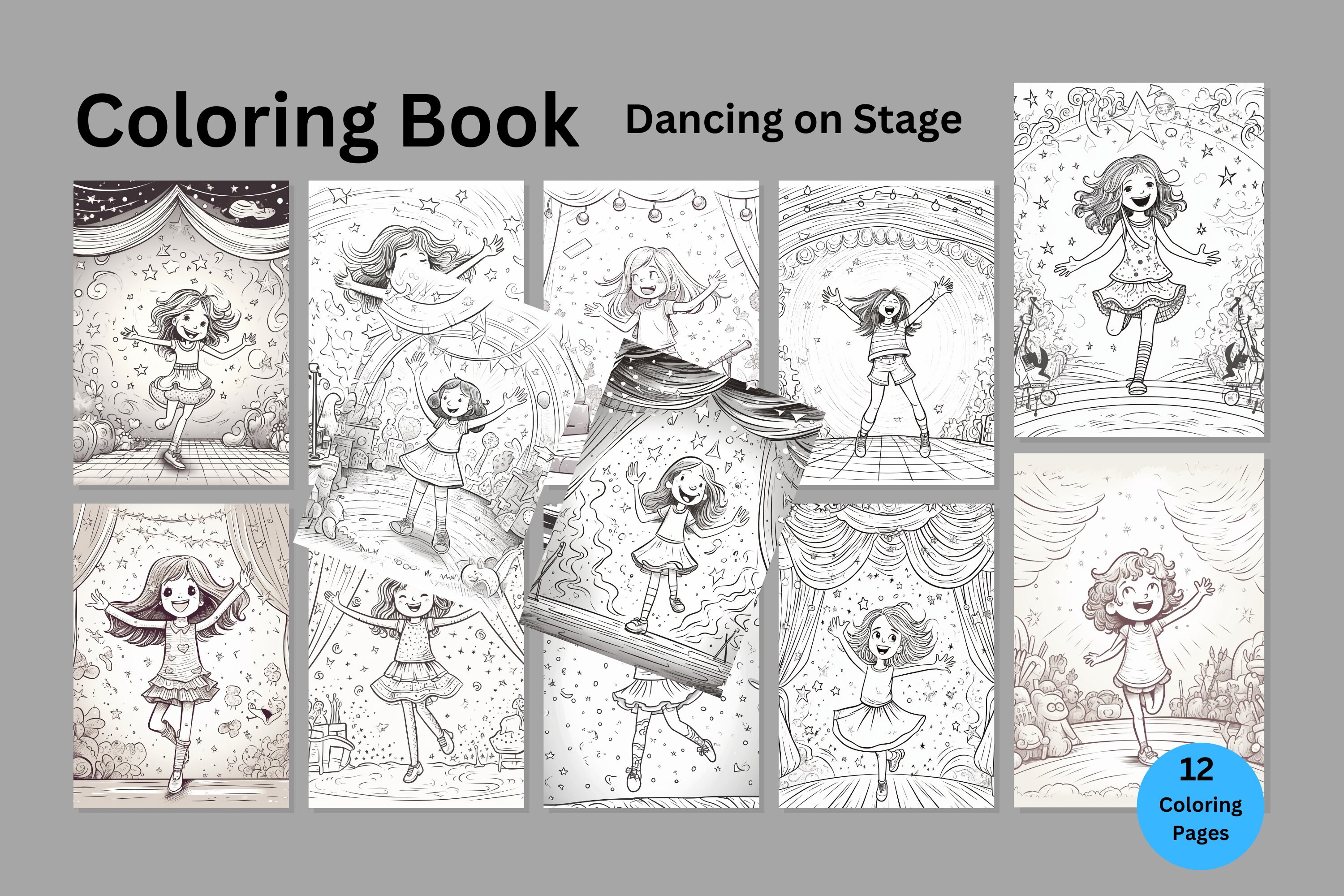 Dancing on Stage Coloring Pages Coloring Pages Coloring Book Printable ...